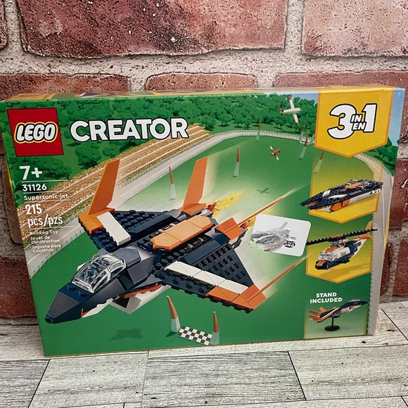 Lego | Games | Lego 3126 Creator Supersonic Jet 215 Pcs Ages 7 | Poshmark